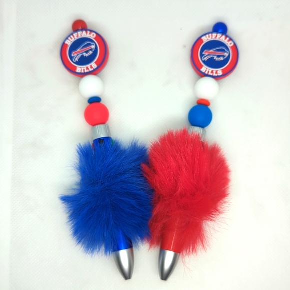 Hand Crafted | Office | Buffalo Bills Furry 4color Pen Pick One | Poshmark